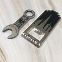 China Beer Metal Wine Opener Custom Shaped Stainless Steel Aluminum Flat Business Logo for sale