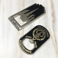 China Beer Metal Wine Opener Custom Shaped Stainless Steel Aluminum Flat Business Logo for sale