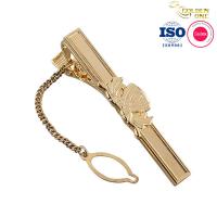 China 55mm Shirt Tie Clip Silver 2D Raised Matte Soft Enamel Metal Blank Bar for sale