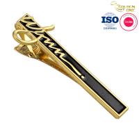China 55mm Shirt Tie Clip Silver 2D Raised Matte Soft Enamel Metal Blank Bar for sale