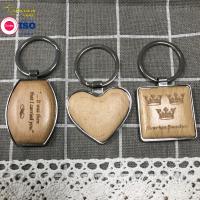 China Engraved Name Wooden Keychain , Blank Embossed Wooden House Keychain for sale