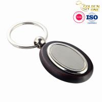 China House Shape Round Laser Engraved Wood Keychains Customized Personalised Keychain for sale