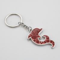 China High quality wholesales Cute Design Custom Apple Shape Nickel Plated  enamel Metal Keychain for sale