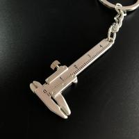 China Portable Personalized Metal Keychain Mini Vernier Caliper Measuring Gauging Tools for sale