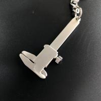 China Portable Personalized Metal Keychain Mini Vernier Caliper Measuring Gauging Tools for sale