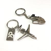 China Rectangle Metal Airplane Key Chain ,  Airliners Helicopter Key Chain for sale