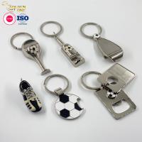 China Zinc Alloy Personalized Metal Keychain Domed Bottle Opener Trolley Coin Chain for sale
