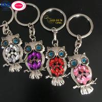 China Fashion Creative Custom Wholesale Manufacturer 2D Metal Glasses Sunglasses Glitter Diamond Eyeglasses Keychain for sale