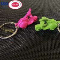 China Soft Enamel Guitar Glitter Shark Shape Keyring Custom Color Cute Cartoon Animals Keychains For Gift for sale