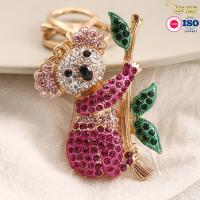 China Cute Lucky 12 Zodiac Mouse Keychain Crystal Enamel Handbag Mice Keyring Charm Rat Cat Animal Jewelry Gift Metal Key Chain for sale