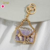 China European and American high heel pendant diamond metal accessories small gift hanging decoration key chain for sale