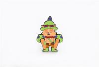 China Lovely Fill In Color Metal Lapel Pins Custom Logo Western Brooches Cartoon Badges for sale