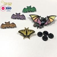 China Wholesale Business Custom Logo Company Promotional 3D Souvenir Hat Suit Coat Tie Brooch Long Needle Lapel Pin for sale