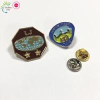 China Wholesale Business Custom Logo Company Promotional 3D Souvenir Hat Suit Coat Tie Brooch Long Needle Lapel Pin for sale