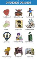 China Cross Design Colors Tongue Durable Badges Glitter Enamel Raised Metal Custom Bespoke Lapel Pins for sale