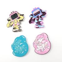 China Customized Logo Pins Garment Accessories Soft Enamel Zinc Alloy Fox Wolf Animal Silver Lapel Pin for sale