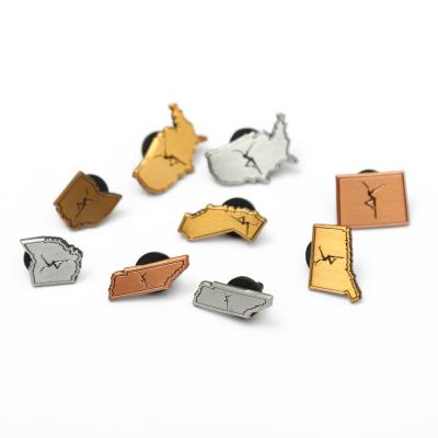China ODM Custom Badges Antique Gold Silver Zinc Alloy Confident Dancer Lapel Pins for sale