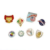 China Factory Direct Sale Shiny Gold EXO Lapel  Pin Merchandise Garment Accessories Paint Metal Pins for sale