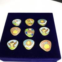 China Cute Gold Masonic Lapel Pins Animal Easter Enamel Badge Zinc Alloy for sale