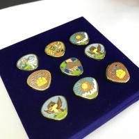 China Cute Gold Masonic Lapel Pins Animal Easter Enamel Badge Zinc Alloy for sale