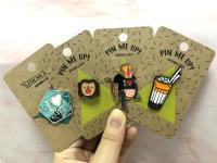 China Custom Shape Die Stuck Cute Cartoon Silver Plated Metal Badge Bulk Heart Lapel Pins for sale