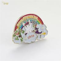 China Metal Carnival Brooches Personalised Enamel Badge Gold Plated Zinc Alloy Pins for sale