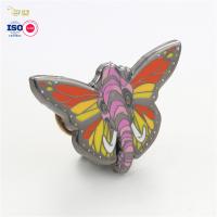 China Custom Shape Autism Metal Lapel Pins Black Nickel Plated Ukraine With Safety Clutch for sale