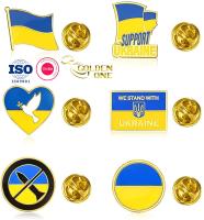 China Printing Patriotic Collectible Pin Badges , Soft Enamel Cross Flag Lapel Pins for sale