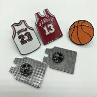 China Hard Physical Basketball Enamel Pins Jersey Number 23 Sports Custom Company Logo for sale