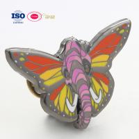 China Popular selling spinning 3D sandblasting  unique design soft enamel zinc  alloy metal pins for sale