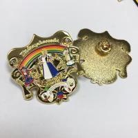 China Shiny Gold Souvenir Metal Lapel Pins Clown Christmas Cute Soft Hard Enamel Badge for sale