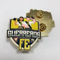China Shiny Gold Souvenir Metal Lapel Pins Clown Christmas Cute Soft Hard Enamel Badge for sale