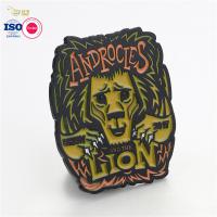 China High Quality Custom Lion Clubs Pins Glitter Soft Enamel Zinc Alloy Badge Anime Metal Lapel Pins with Backing Card for sale