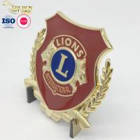 China High Quality Custom Lion Clubs Pins Glitter Soft Enamel Zinc Alloy Badge Anime Metal Lapel Pins with Backing Card for sale