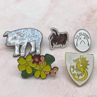 China china professional design production factory nametag badge glitter soft enamel las vegas souvenirs metal letter enamel pins for sale