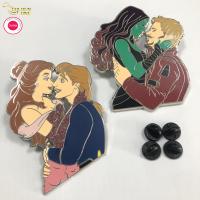 China Cartoon Mermaid Ocean Cute Animal Lapel Pin Custom Shaped Badge Metal Enamel For Souvenir for sale
