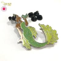 China China Pin Custom Manufacturer Glitter Flower Anime Lovers Couple Metal Badge Soft Hard Enamel Pins For Brooch for sale