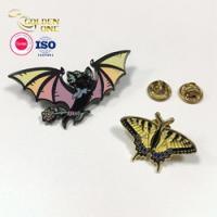 China School Metal Lapel Pins Clothes Cartoon Cute Animal Enamel Pin Sublimation Blank Badge for sale