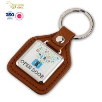 China Chinese Supplier High Quality Promotional Gift Personalise Fashion Custom Logo Bag Shape Metal Pu Leather Keychain for sale