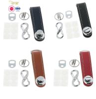 China Custom Leather Key Chain Business Car Compact PU Key Holder Organizer for sale