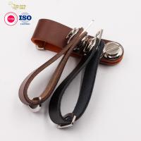 China Custom Leather Key Chain Business Car Compact PU Key Holder Organizer for sale