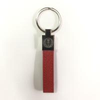 China Wholesale Promotional Gifts Custom Company Engraved Logo Personalized Key Ring Chain Designers Metal Pu Custom Leather Keychain for sale