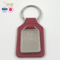 China Business Car PU Leather Key Chain Holder Zinc Alloy Souvenir House Shape for sale