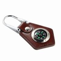 China Metal Laser Engraving Key Chain ,  Genuine PU Leather Blank Key Chain for sale