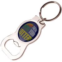 China Custom Bottle Opener Keychain Metal Zinc Alloy Souvenir Domed Sticker for sale