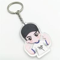 China Promotion Gift Engraved Acrylic Keychain , Custom Plastic Acrylic Football Keychain for sale