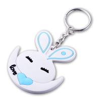 China Wholesale Bulk Fashion Gift Custom Logo Rubber PVC  Cartoon Letter Silicone  Keychain For Business Gift for sale