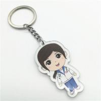 China Wholesale Bulk Fashion Gift Custom Logo Rubber PVC  Cartoon Letter Silicone  Keychain For Business Gift for sale