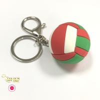 China Sport Soft Rubber Cute Animal Keychains Personalised Keychain For Souvenir Gifts for sale