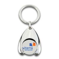 China Hot sale high quality custom design metal trolley token coin keychain packaging box for sale